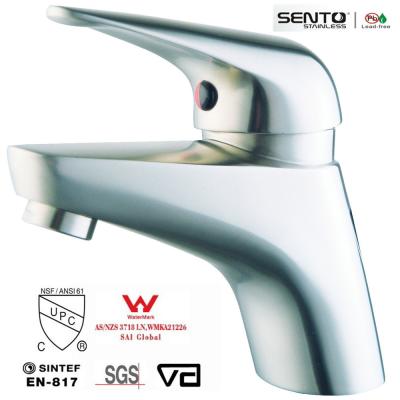 China SENTO stainless bathroom faucet with watermark for sale