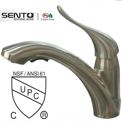 China Great quality pull out single lever kitchen faucet mixer with CUPC for sale
