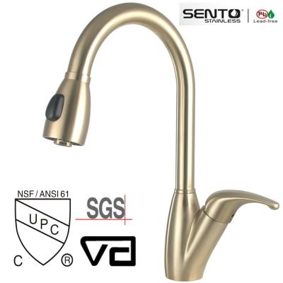 China Gold Colour cupc kitchen faucet with PVD for sale