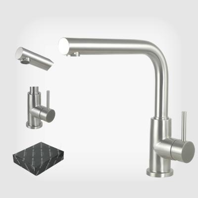 China Factory direct Stainless steel kitchen Faucet latest design For EU market for sale