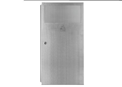 China Rectangle Indoor Stainless Steel Dust Bins Conceal Trash Bin stainless steel tissue trash can with brush finish for sale