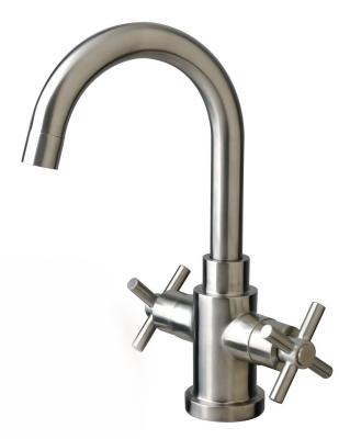 China New 304 Stainless Steel Brushed Satin Colors China Manufacture Sink Basin Bathroom Faucets for sale