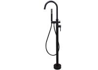 China Luxury Floor Mounted Free Standing Bathroom Tub Mixer Tap Faucet W/Hand Shower for sale
