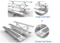China Outdoor Portable Aluminum Grandstands Anti Rusting With Bench Seat for sale
