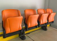 China Retractable Tribune Seating Movable Stand With Plastic Folding Chairs for sale