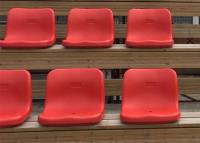China Plastic Soccer Stadium Seats With Back Support For Bleachers Customized Color for sale