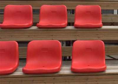 China Plastic Soccer Stadium Seats With Back Support For Bleachers Customized Color for sale