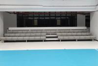China Lightweight Aluminum Portable Bleacher with Backrest for Temporary Seating for sale
