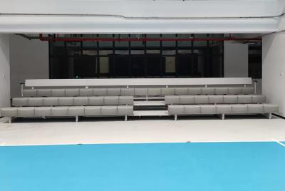 China Lightweight Aluminum Portable Bleacher with Backrest for Temporary Seating for sale