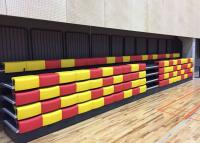 China Anti Slip Plywood Retractable Bench Seating Blow Molding For Arena / School for sale