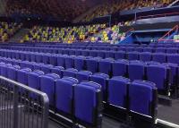 China Optional Auditorium Telescopic Seating Systems With Good Lumber Support for sale