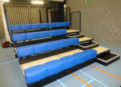 China Portable Telescopic Seating Systems With Colorful Bench Manual Operation for sale