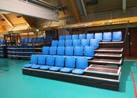 China Telescopic Portable Aluminum Bleachers Anti Slip Polymer HDPE Seats for sale