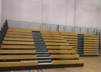 China Event Center Wood Bleacher Seating With Kiln Dried Lumber Seat Base for sale