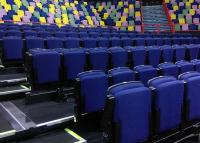 China Lecture Halls Retractable Bleacher Seating Optional Color Elegant Appearance for sale