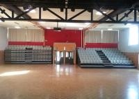 China Stadium Hall Telescopic Tribune / Optional Seat Colors Stadium Seating Systems for sale