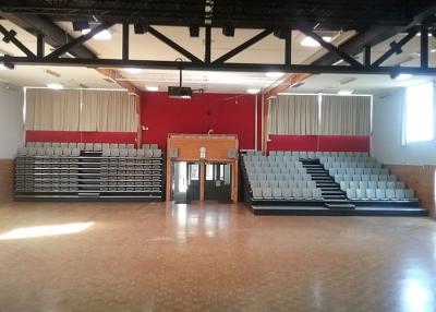 China Stadium Hall Telescopic Tribune / Optional Seat Colors Stadium Seating Systems for sale