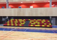 China Indoor Arena Stage Seating Recessed Unit With Removable End Rails for sale