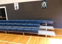 China Flexible Aluminum Sports Modular Grandstands/  Bleacher Seating With Polymer Seat Plank for sale
