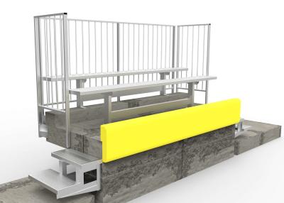 China Moudular Aluminum Grandstands Bench With Available Aluminum Backrest for sale