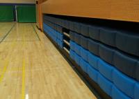 China Recessed Modular Grandstands Seats Anti Slip Plywood With Removable End Rails for sale