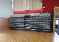 China Folding Retractable Grandstands Customized Stair Width For Sport Venues for sale