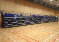 China Upholstered Retractable Telescopic Tribunes , Temporary Grandstand Seating Easy Operation for sale