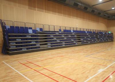 China Upholstered Retractable Telescopic Tribunes , Temporary Grandstand Seating Easy Operation for sale