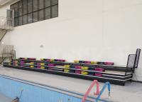 China Telescopic Seating Retractable Outdoor Stadium Seating With 460mm Minimum Spacing for sale