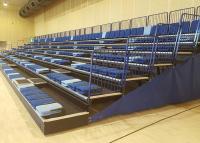 China Upholstered Telescopic Seating Systems Nose Mounted With Folding Mechanism for sale