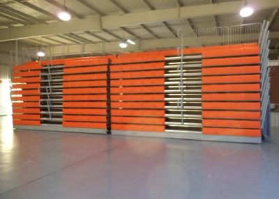 China Flexible Sports Stadium Seats , Retractable Stadium Seating Systems With Deco - Plywood for sale
