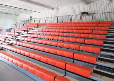 China Indoor Retractable Seating System Anti - Slip With 1000mm Standard Front Rails for sale
