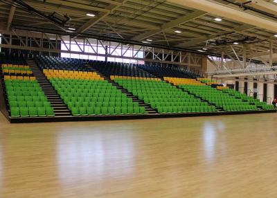 China Retractable Seating Telescopic Tribunes HDPE Seat Saving Space For Activity Center for sale
