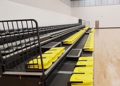 China Folldable Backrest Retractable Tiered Seating HDPE Material 460mm Minimum Spacing for sale