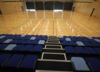 China Tiered Retractable Modular Grandstands Systems with Available Carpeted Deck for sale
