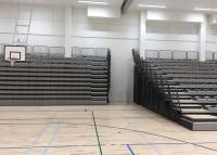 China Wall Attached Retractable Theater Seating , Telescopic Seating Systems For Play Areas for sale