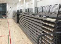 China Indoor Telescopic Seating Systems Customized Gray Seats Nose / Riser Mounted for sale