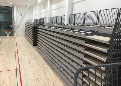 China Indoor Telescopic Seating Systems Customized Gray Seats Nose / Riser Mounted for sale