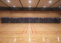 China Multi - Tiered Telescopic Seating Systems Manual / Power Operation With Custom Seat Colors for sale