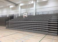 China Smart Telescopic Tribunes High Density Polyethylene With Blow Moulded Constructed Seat for sale