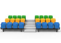 China Customized Color Outdoor Stadium Seating , Fixed Theatre Seating HDPE Material for sale