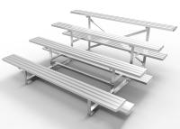 China Easy Assembly Modular Grandstands Aluminum Bleacher Planks For Tennis Court for sale