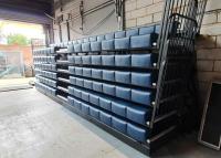 China 450mm Width Gym Echo Polymer Retractable Tiered Seating for sale