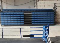 China Polymer Hdpe Retractable Grandstands Bleachers For Gymnasiums for sale