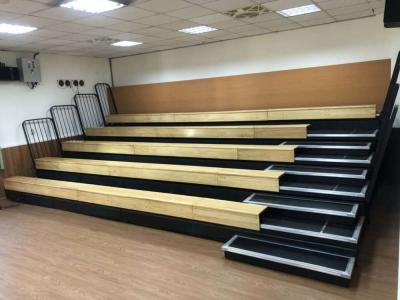 China Indoor Sport Court Anti Slip Telescopic Seating Systems for sale
