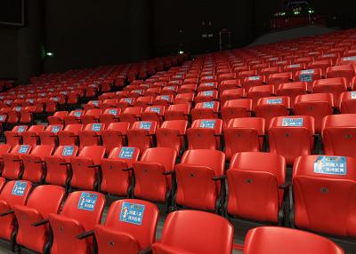 China Automatically Folding Football Bleacher Seats Tip Up Seats With Armrest for sale