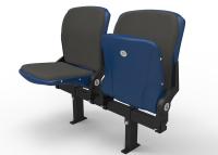 China Padded Upholstered Folding Plastic Stadium Seating With Optional Armrest for sale