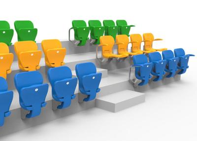 China Automatically Folding Spectator Stadium Seating With Optional Armrest for sale