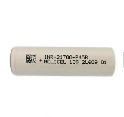 China Large Stock INR21700 Battery Cell 3.7V 4200mAh 4500mAh Molicel P42A P45b Battery Cells for sale