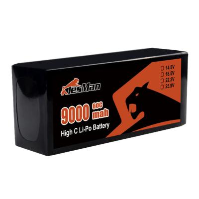 China Long-lasting 6S1P 22.2V Lipo Battery for Klesman 9000mAh UAV Drone FPV XT60 for sale
